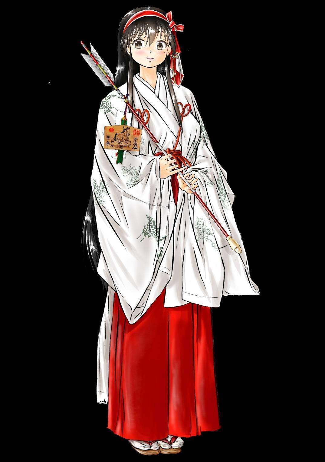 2026年 巫女と絵馬 本年もどうぞ宜しくお願いします｜丸塩