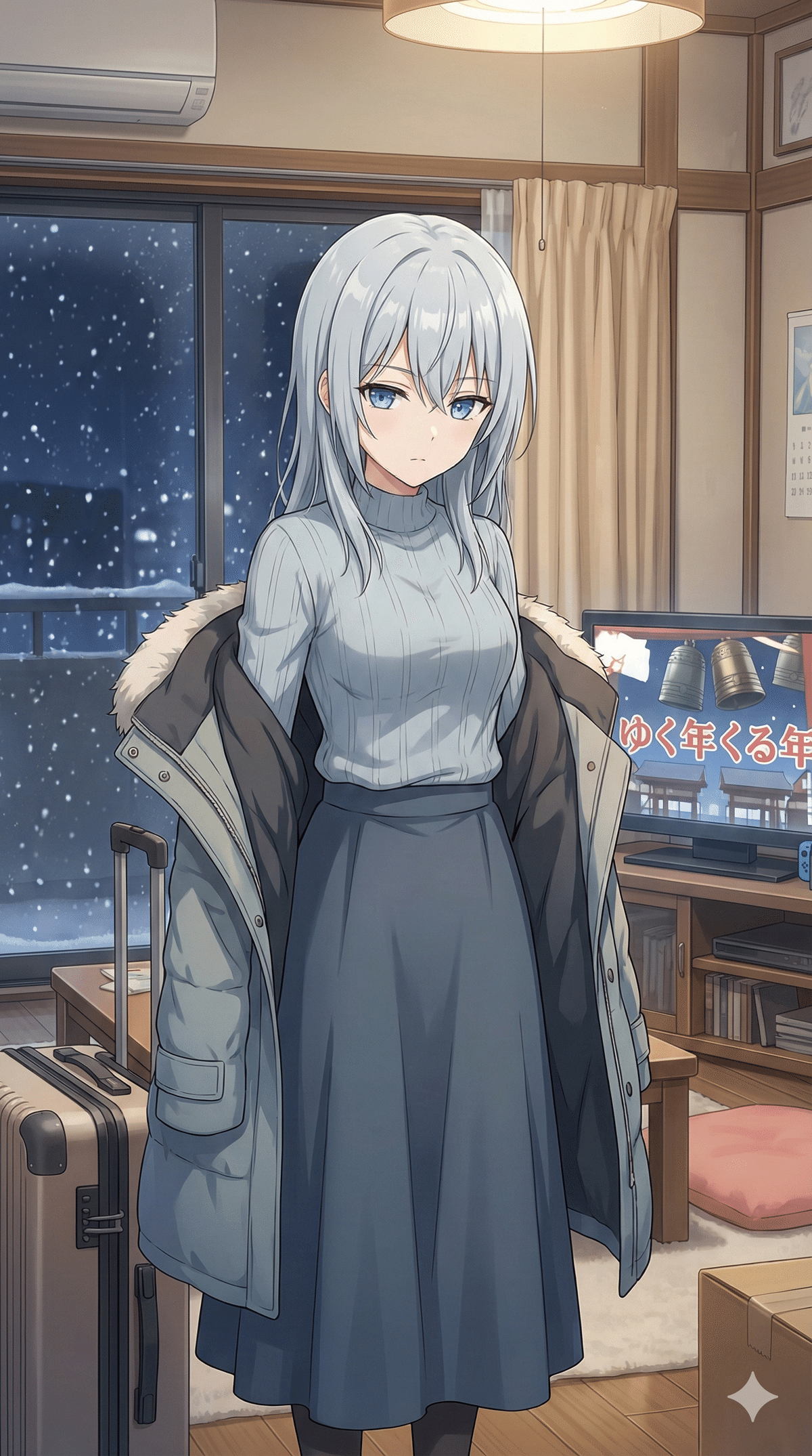 【FSGN小説】澪のフォトログ「銀雪の乙女、宮地嶽神社に立つ」 #白銀の髪同盟｜してみたchannel_大佐