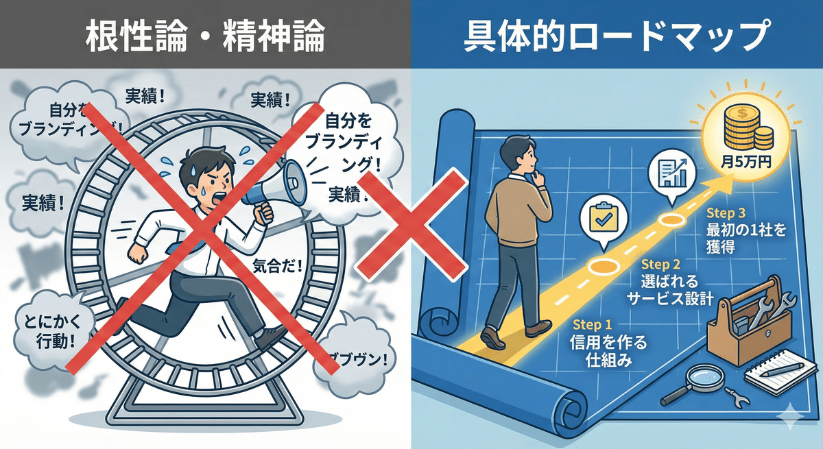 【未経験OK】SNS運用代行で「最初の月5万円」を作る現実的ロードマップ実績ゼロから始める仕事の取り方｜🐻アゲくま🧪 ｜ SNSマネタイズ研究所