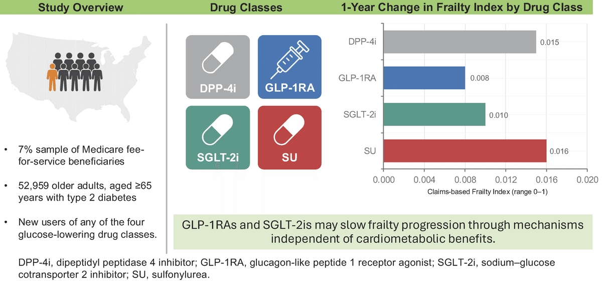 GLP-1RAおよびSGLT-2i：心血管系へのベネフィットとは独立したメカニズムを通じて、高齢2型糖尿病患者におけるフレイルの進行を遅らせる ...