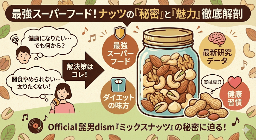 【長生きの秘訣】知られざるナッツの魅力と「賢い食べ方」完全攻略ガイド｜koji_body_make