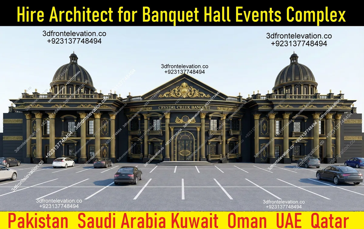 🏛️ Hire Architect for Banquet Hall Events Complex Marquee Design｜Home ...
