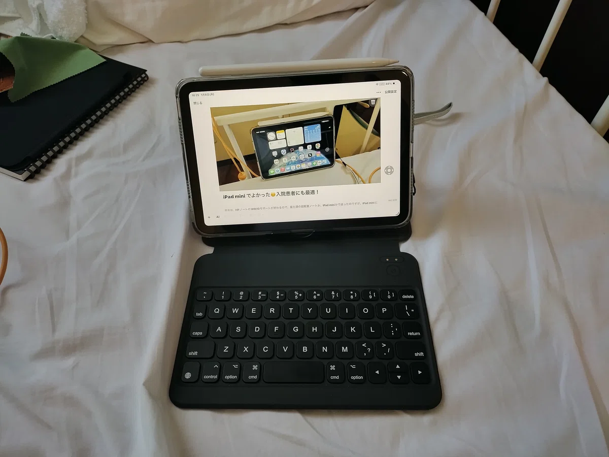 iPad mini でよかった😊️入院患者にも最適！｜大塚 櫻（Sakura Otsuka）