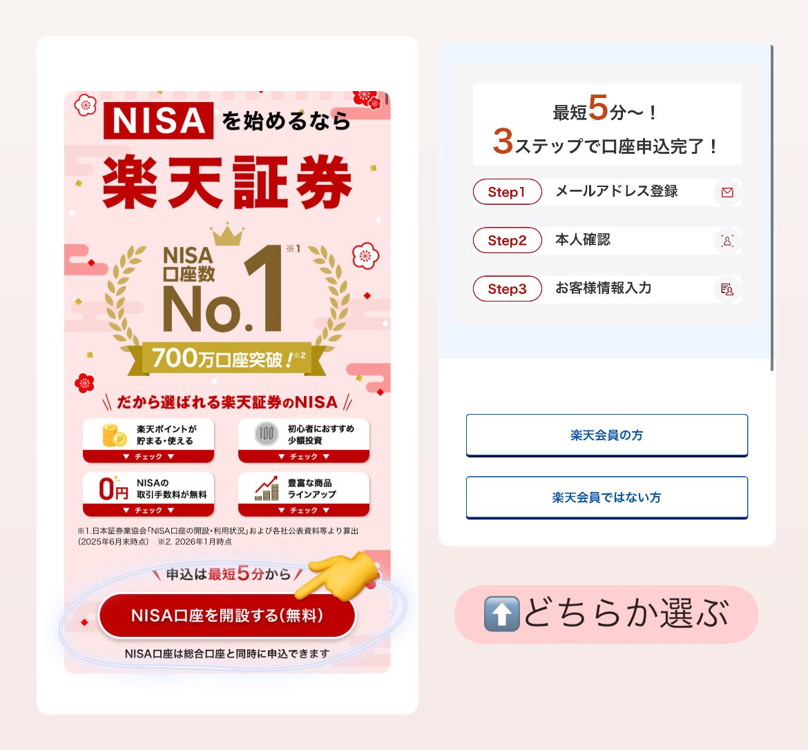 【初心者向け】楽天証券の口座開設をやさしく解説｜スマホだけでOK｜のん