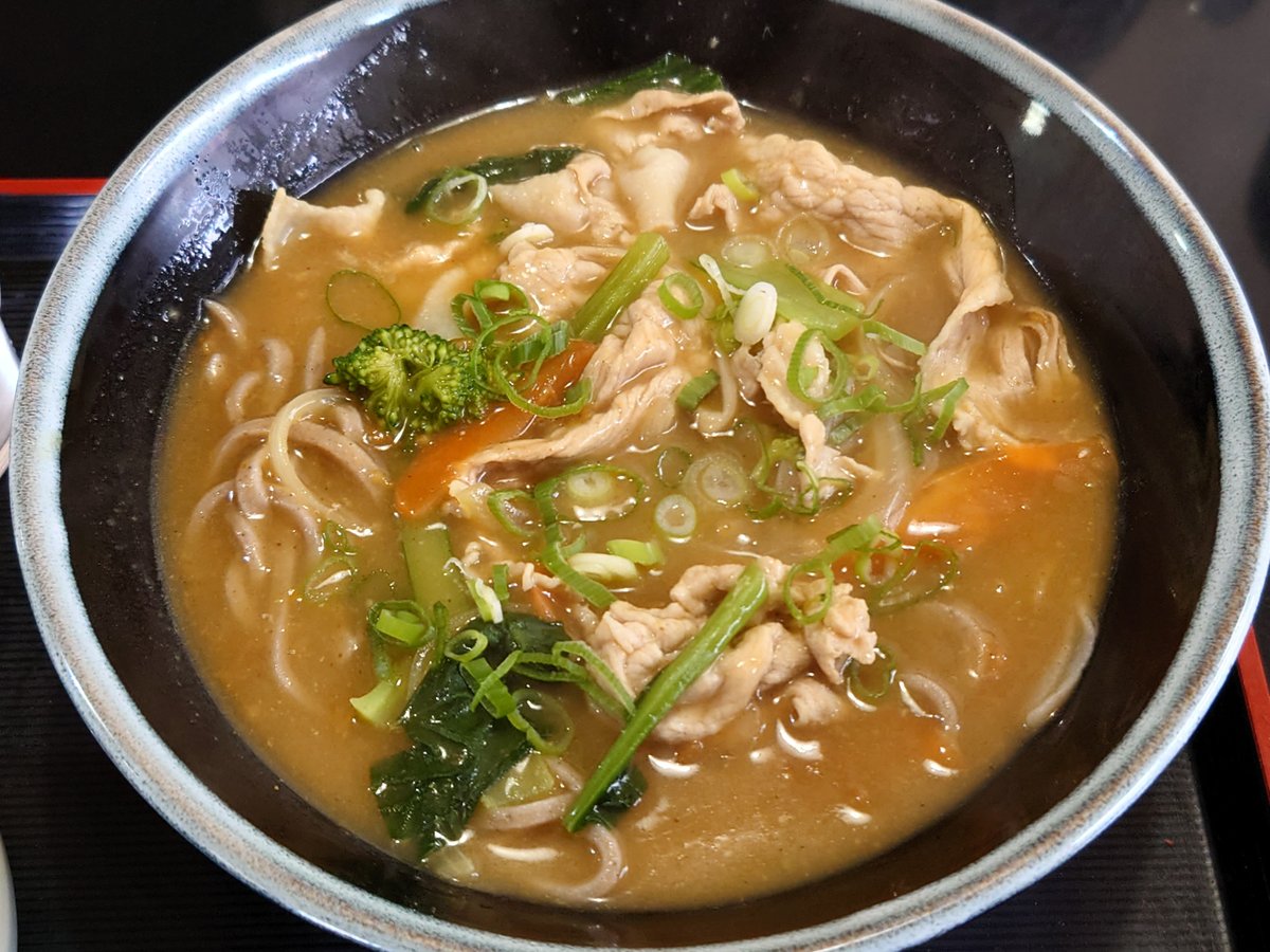 カレーそば探訪〜地元のカレーそば編・参〜｜カレーそばの猫🐾🐾