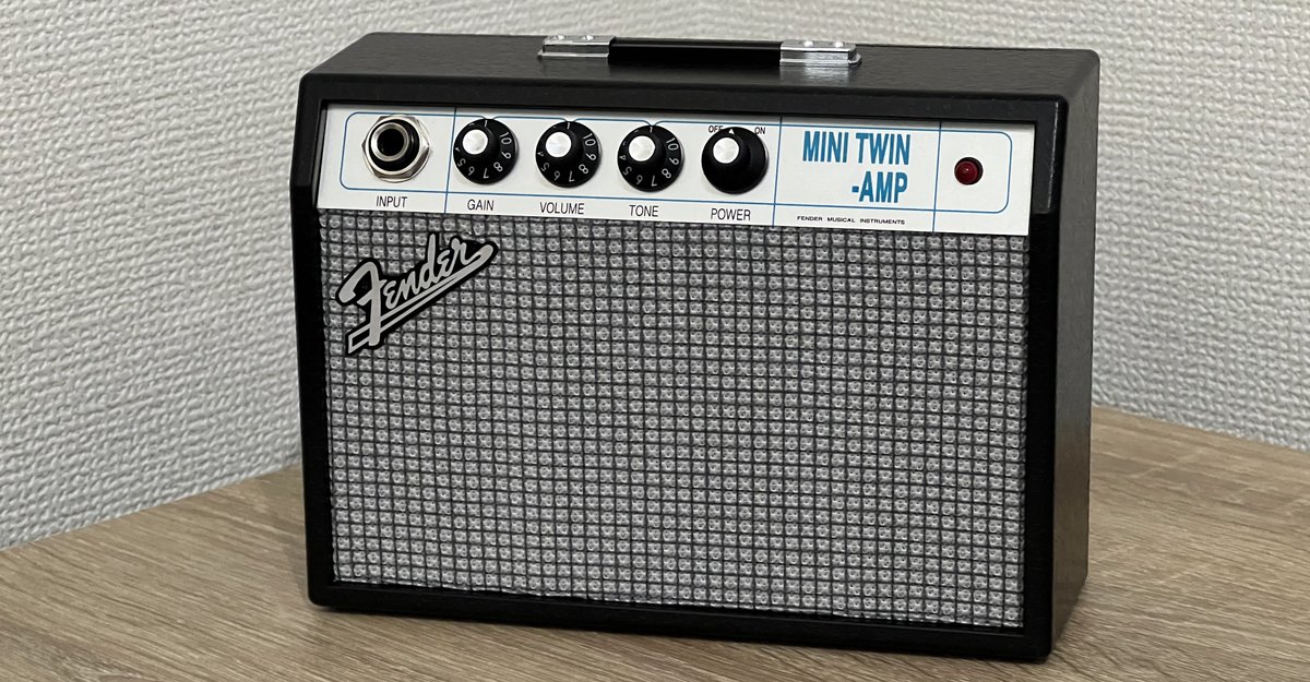 Fender Mini'65 Twin-Ampを70年代SilverFace風にカスタムしてみた｜o_s_t