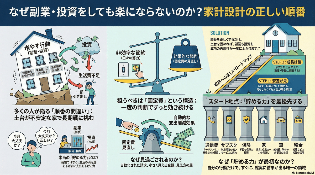 副業も投資もしているのに、なぜか一生ラクにならない理由｜ババババ・バフェット | お金の専門家