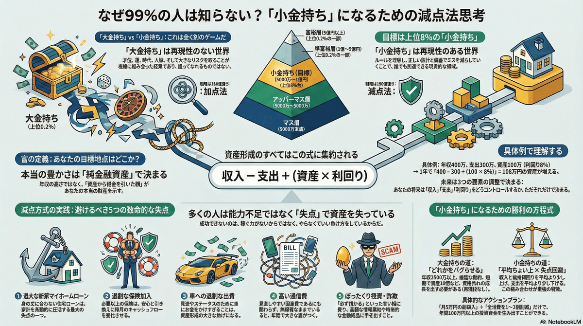 99％の人は知らない。お金持ちは「努力」じゃなく減点方式で決まる｜ババババ・バフェット | お金の専門家