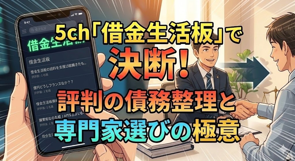 【2026年最新】5ch「借金生活板」で神と言われる街金と債務整理とリアルな評判｜マイセレクト I 審査の甘い消費者金融