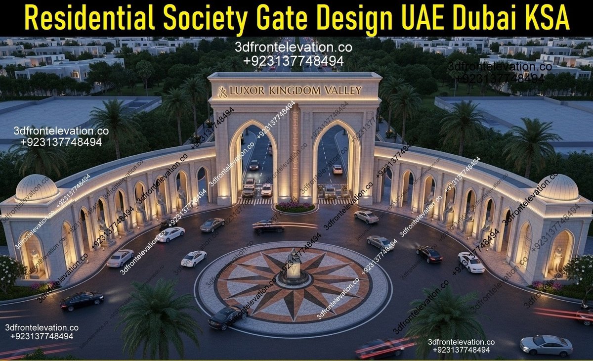 2 Proposal Classic style Entrance GATEWAY Design Housing Scheme ｜Home ...