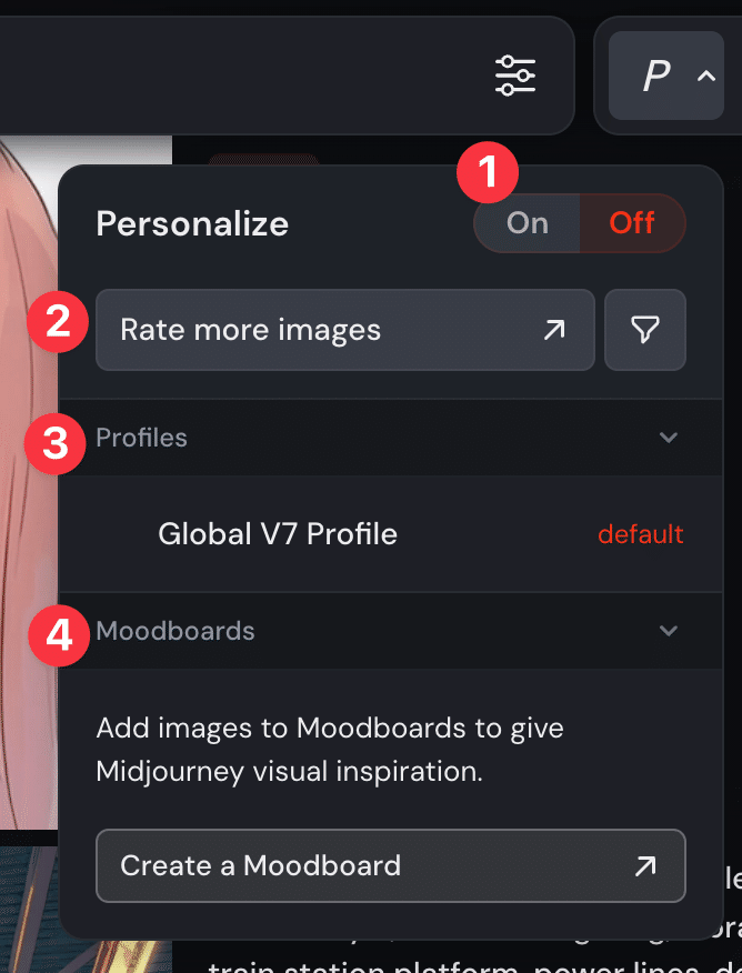 Midjourney niji7｜画面を完全理解するためのチートシート｜Kino