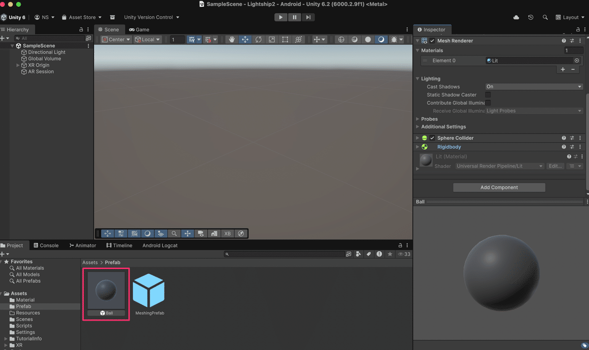 Niantic Spatial SDKのMeshing機能をUnityで使ってみる｜nogson