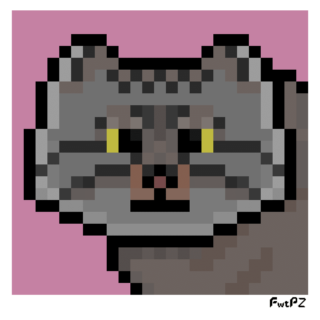 埼玉のマヌルネコ｜Fun with the Pixelated Zoo