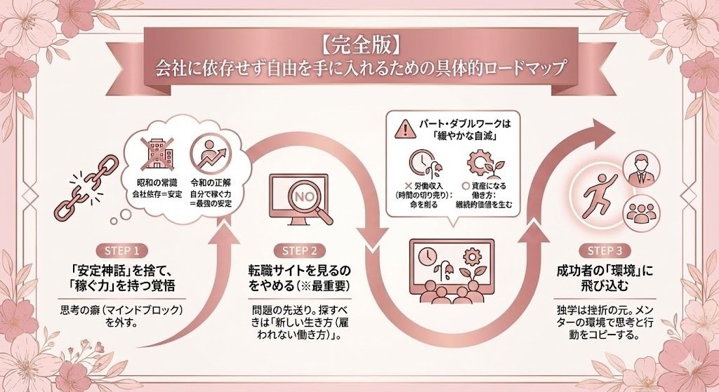 【40代女性】仕事を辞めたい疲れたあなたへ。仕事を辞めてもなんとかなる具体的なロードマップ｜セカンドライフアドバイザーRisa