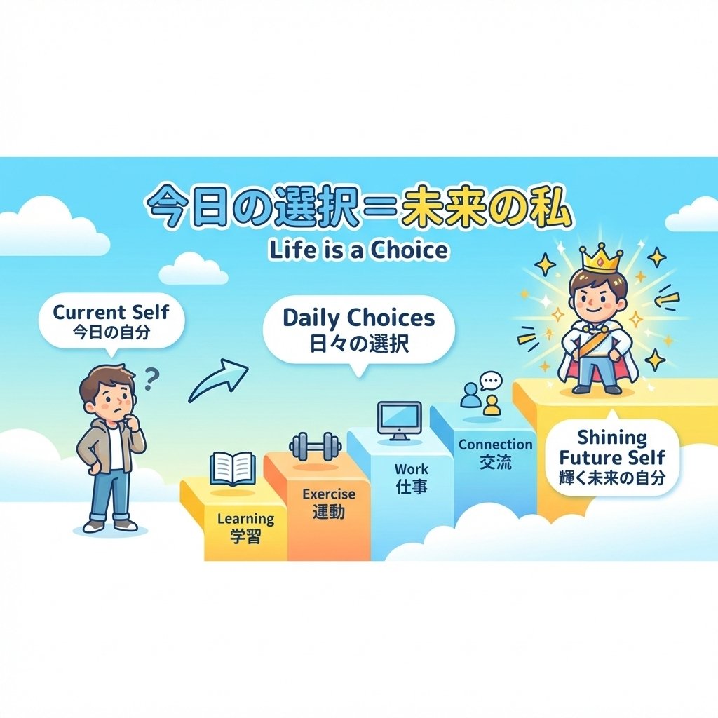 未来を変える選択：今日の「小さな一歩」が、あなたの人生を劇的に変える理由｜ずーみん
