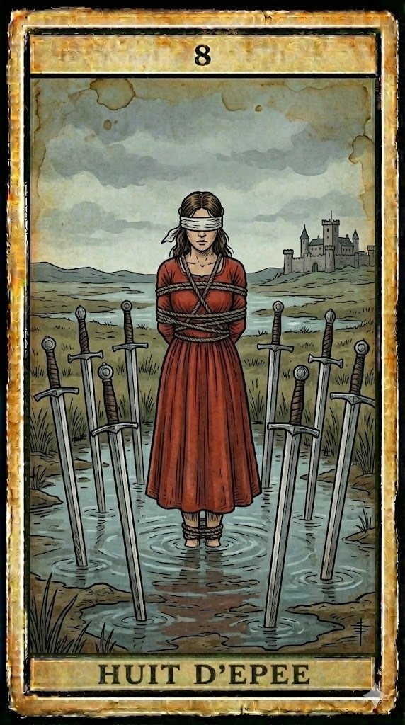 ソードの8 (8 d'Épée)_Binary Tarot Analysis Method (BTAM) Minor Arcana ...