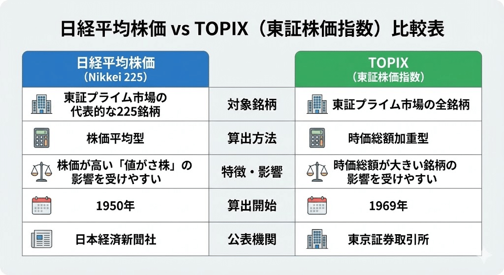 1日1個投資勉強 ️＜日経平均とTOPIX＞｜ゆうトレ