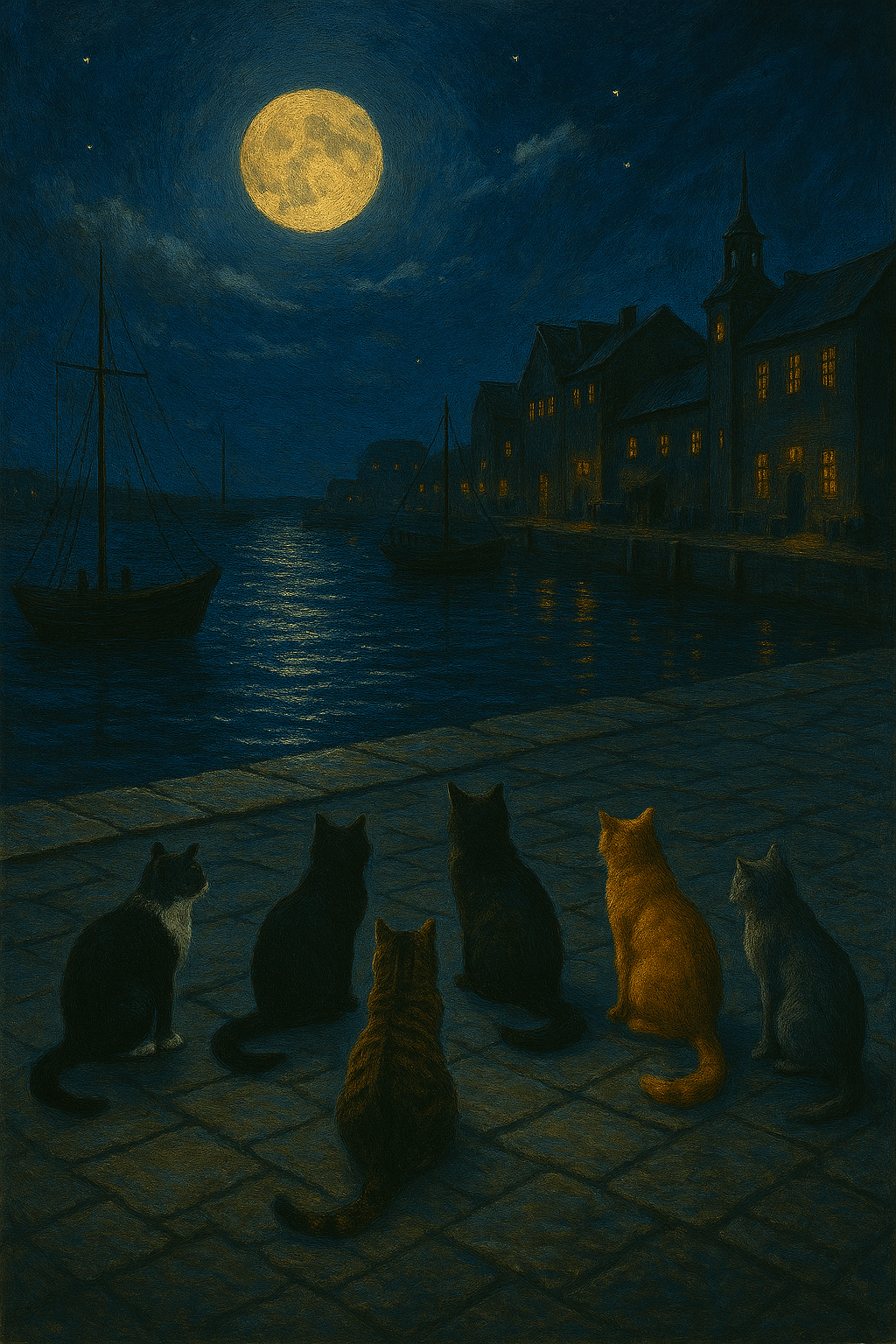 【俳句ショート＃43】大屋達治 寒月や猫の夜会の港町（523字）｜三太