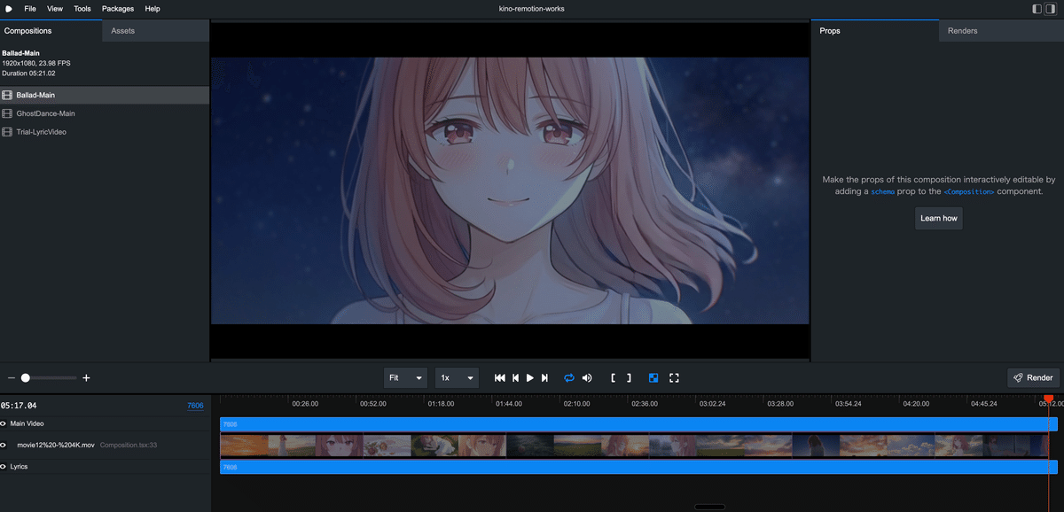 【第2回】Remotion入門｜編集画面（Studio）を攻略！AI時代の動画編集スタイルを掴む〈画面解説編〉｜Kino