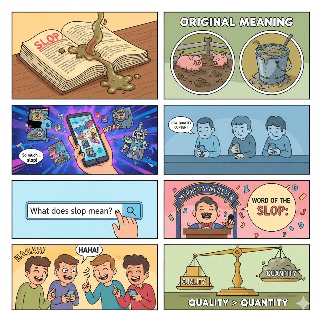 📰 【AP News】 Merriam-Websterが2025年の「Word of the Year」に“slop”を選定｜DailyNews