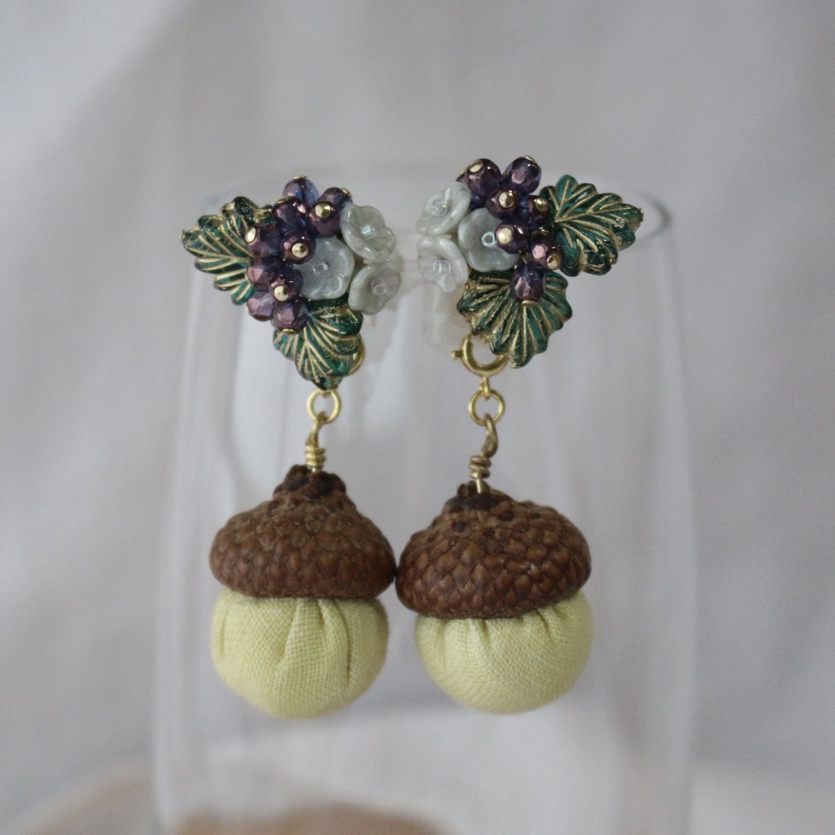 【作品紹介】Kinomi〜あさつゆ〜｜草木染め雑貨・アクセサリー BeingGrove