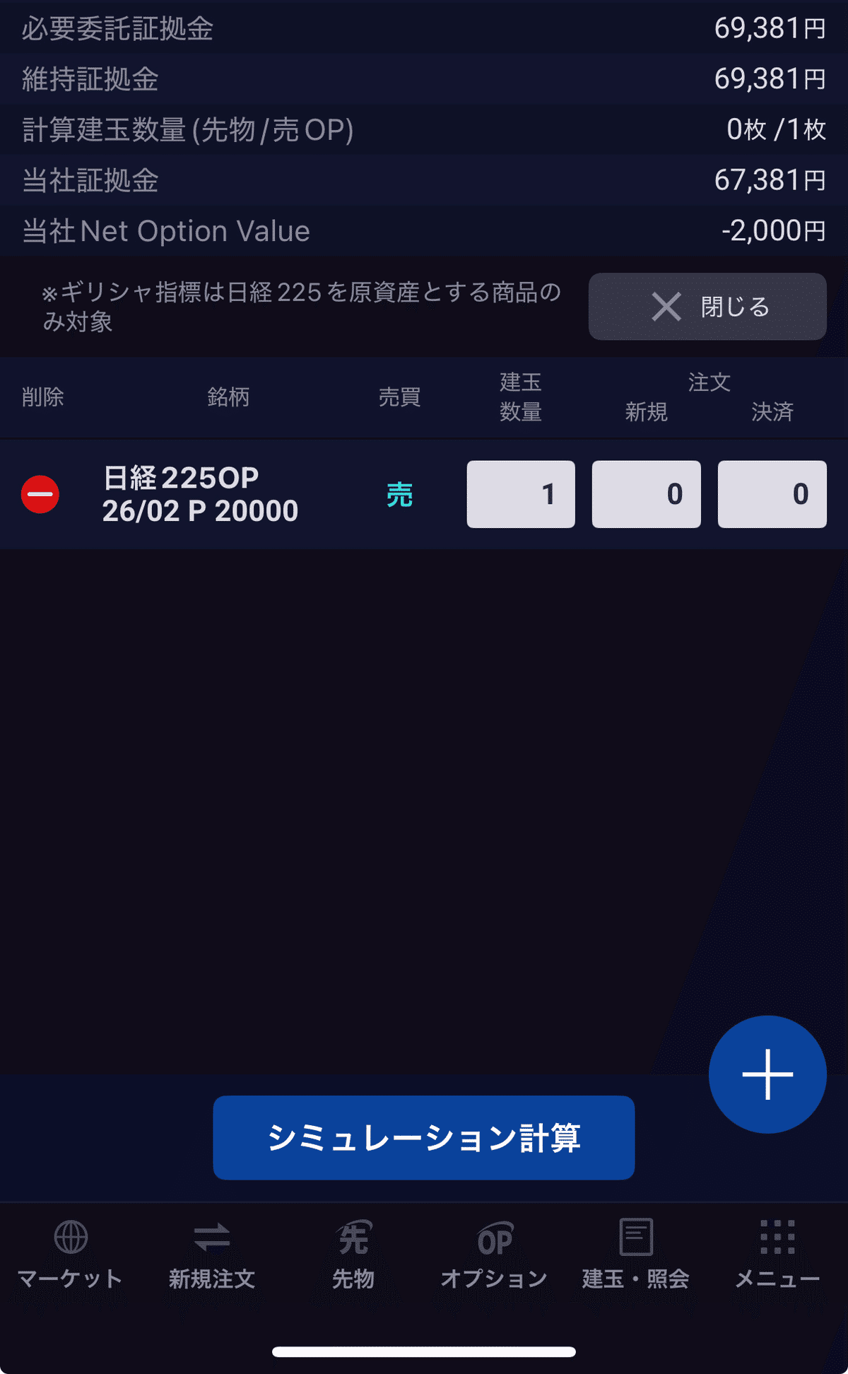 日経225オプション 2026年1月15日（木）｜スタック