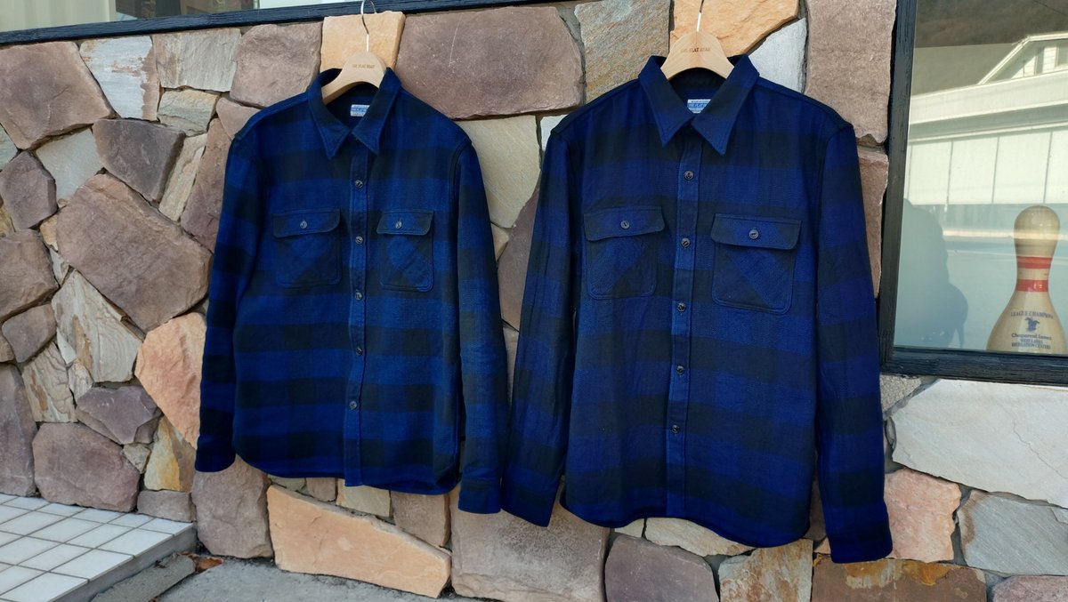 【FLAT HEAD 本店】～経年変化紹介 インディゴブロックチェック～｜THE FLAT HEAD