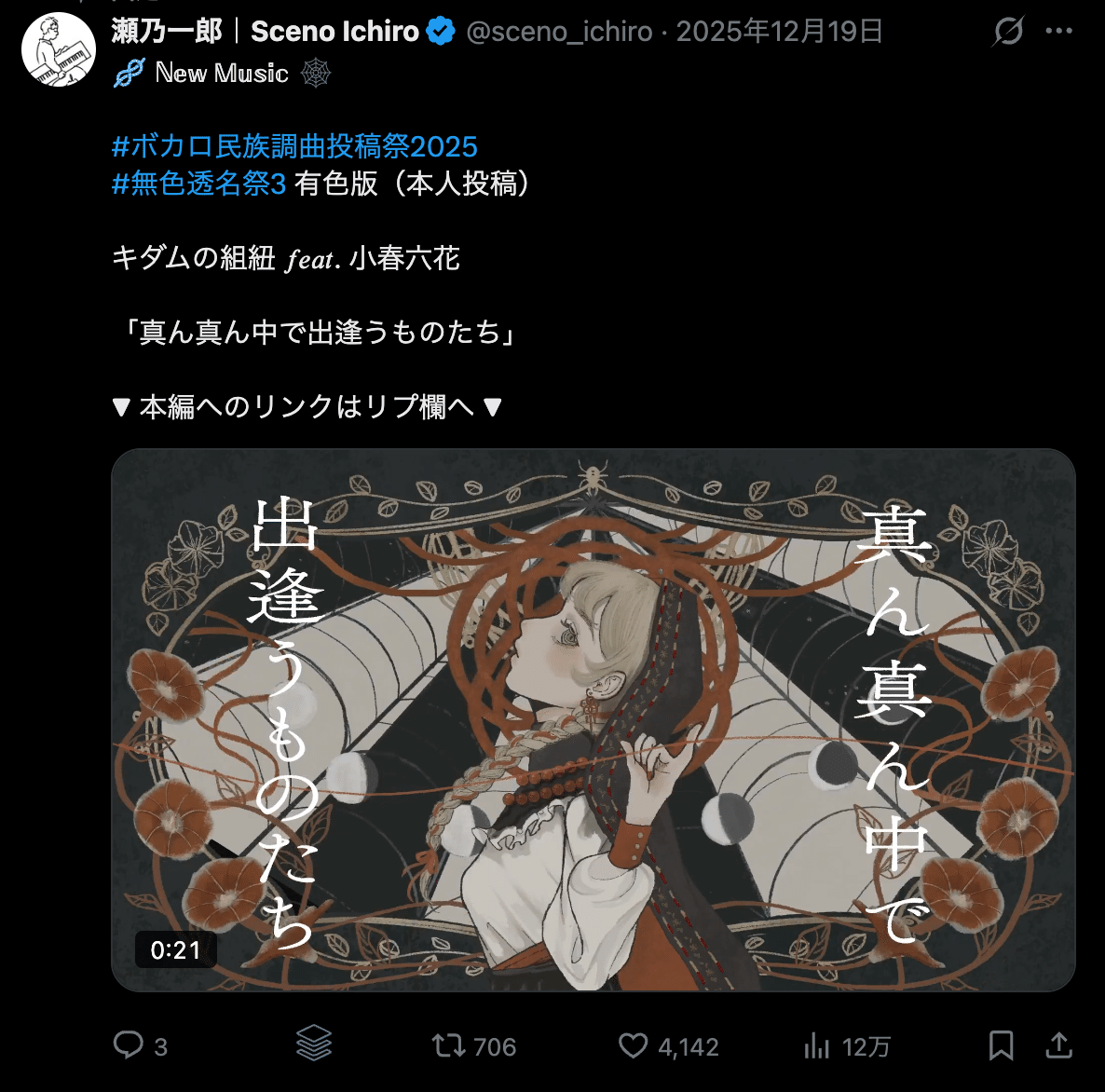 毎月16日は、いちろーの日（2026.01）｜瀬乃一郎 ｜ Sceno Ichiro