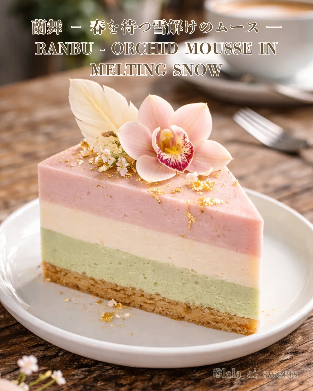 【No.017】蘭舞 － 春を待つ雪解けのムース ― RANBU - ORCHID MOUSSE IN MELTING SNOW｜LALA ...