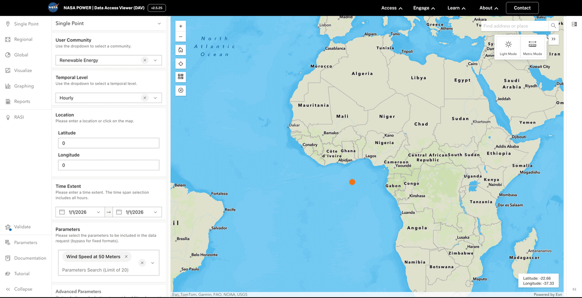 世界中の太陽光放射照度や風速の推定値データを取得できる NASA POWER Data Access Viewer と API の使い方 ...