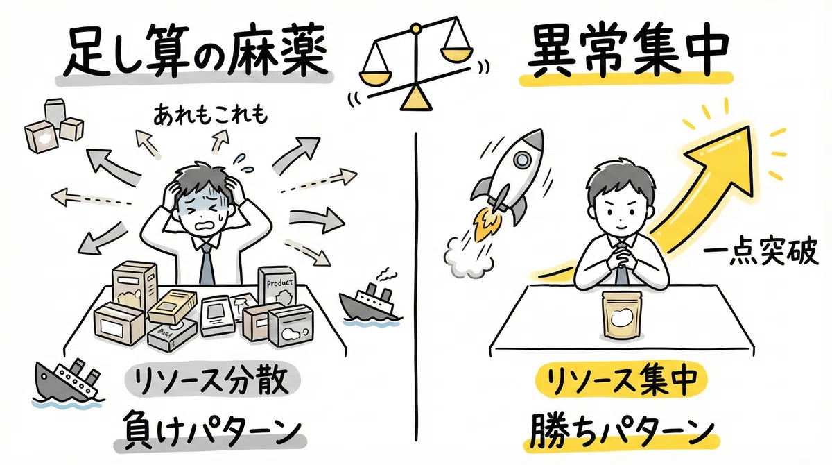 なぜUNOやギャツビーに勝てたのか？「足し算の麻薬」を捨て、巨人の首を取るサバイバル・マニュアル｜Sosuke