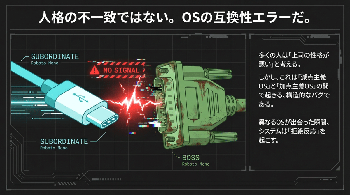 【知見の断面 #12】「君は野心家だ」と誤読される構造的悲劇 ～減点主義のOSが、加点主義を“バグ”と判定するメカニズム～｜peng🌱note ...