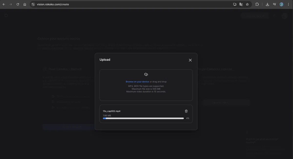 RoKoKo VisionでAIモーションキャプチャーを試してみた｜shun_ie