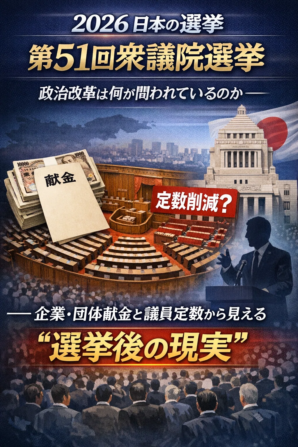衆議院選挙・政治改革は何が問われているのか――企業・団体献金と議員定数から見える“選挙後の現実”｜mmiro “momoirotoike” toike