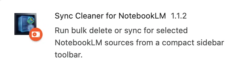 NotebookLMのソースを一括削除・同期「Sync Cleaner for NotebookLM」Chrome拡張 ｜高梨洋平