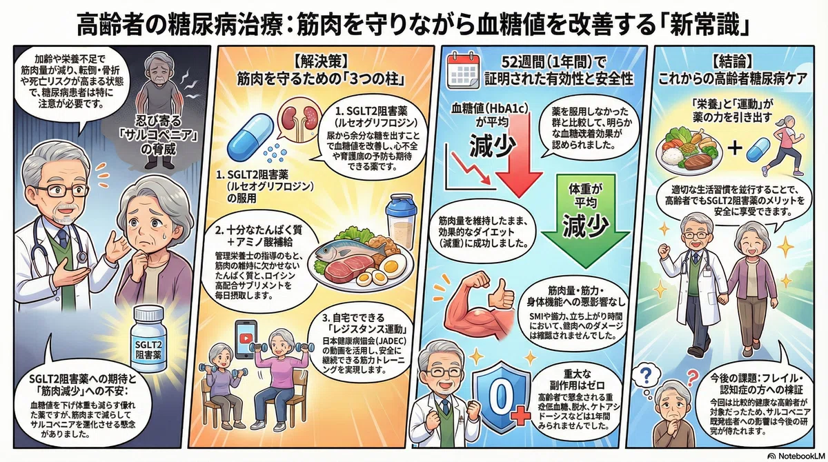 筋肉を減らさず血糖値を下げる秘訣とは？理想的な治療と未来のトクホ｜ピラメキ