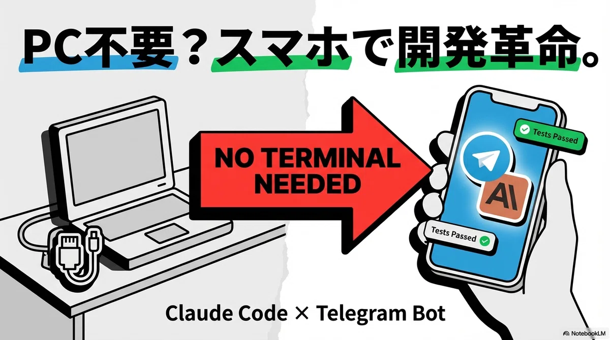 Claude Code Telegram Bot：もうPpenClawとか追うの疲れたって人におすすめ。ClaudeCodeをリモート対応 ...