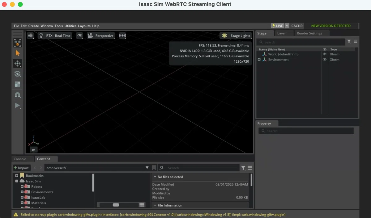 NVIDIA Brev で Isaac Lib x Isaac Sim を試す｜npaka