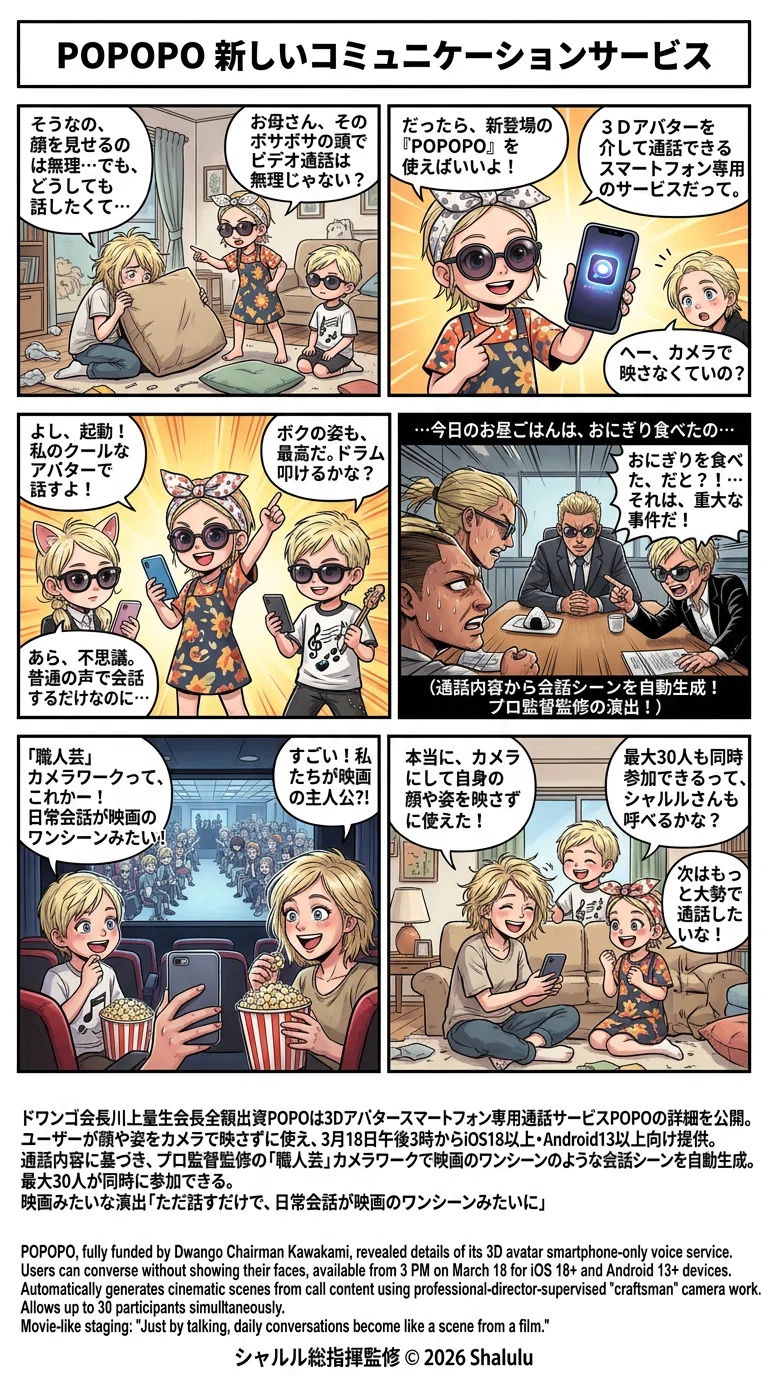 新SNS「POPOPO」発表｜シャルル★生成AIで描くマンガ