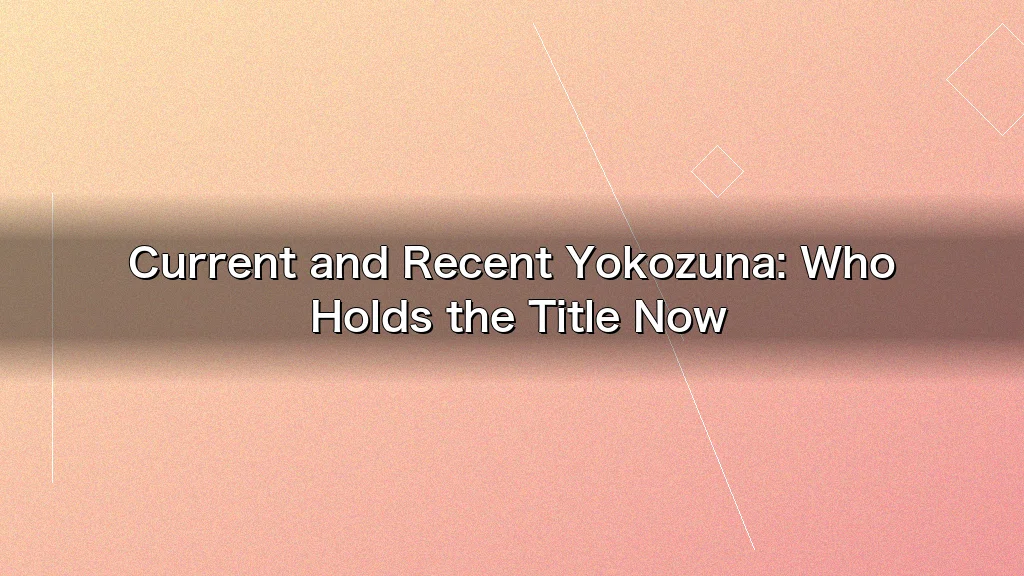 Yokozuna Explained: What Sumo's Highest Rank Really Means and How to ...