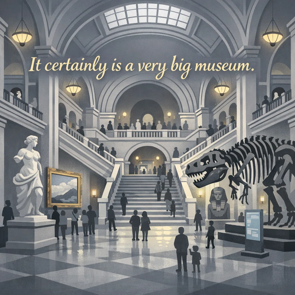 ラ英162- It certainly is a very big museum.｜jee54321