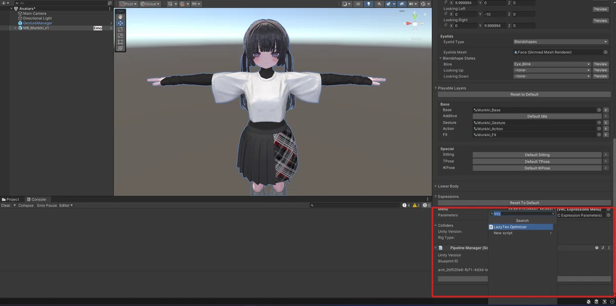 [VRChat] Resize only the excessive parts! How to use LazyTex｜Hellcat