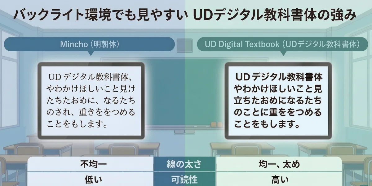 誤読を減らす設計 UDデジタル教科書体｜suzu