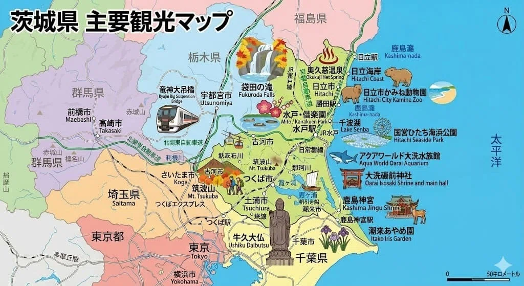【全国通訳案内士の試験対策】茨城県の歴史・地理・観光の重要ポイントを徹底解説｜ichiwawa