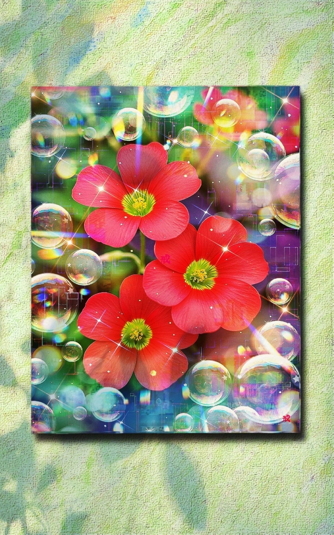 a-2382 慈愛の光輪 Gentle Vows キャンバスアート - F6｜T_GAI(戒)