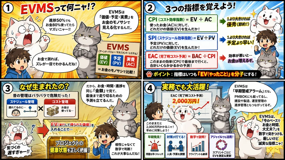 経営情報システム／EVMS（EAC・CPI・SPI）｜しんさん