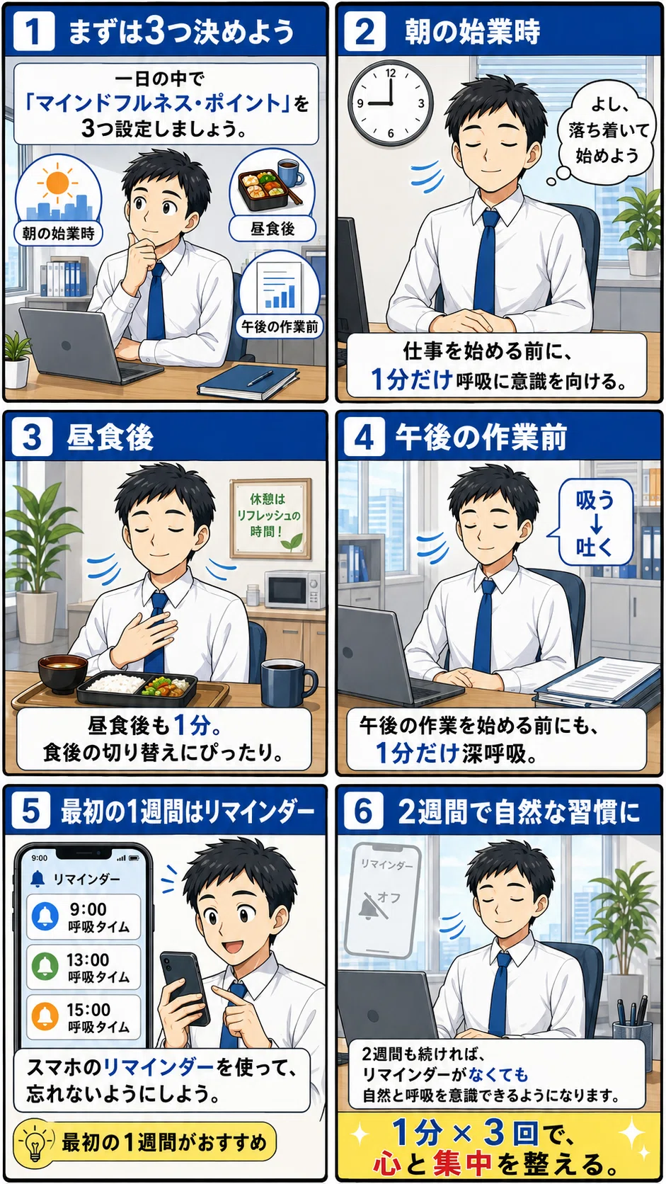 仕事に活かすマインドフルネス ― 集中力と生産性を静かに高める方法｜ラッコ聖の瞑想