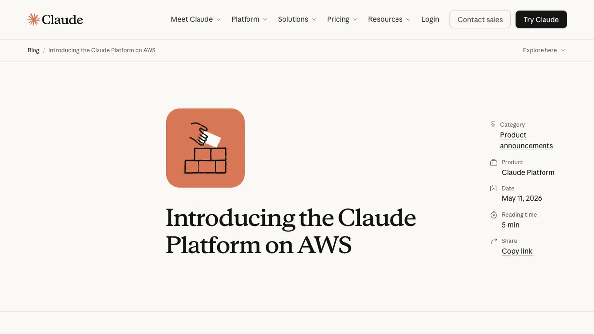 [May 2026 GA] I tried out Claude Platform on AWS: An experience report ...