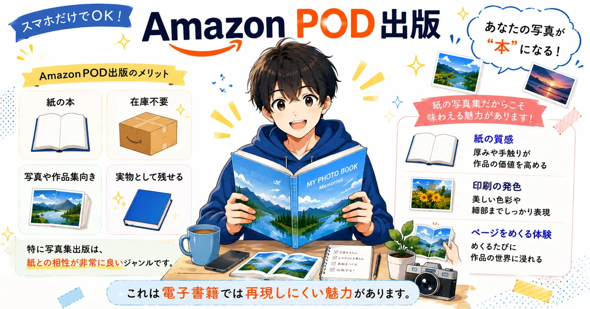 Amazon POD完全ガイド｜写真集出版の流れを徹底解説｜スマホだけで始める自費出版｜e-sell Photo Book 誰でも ...