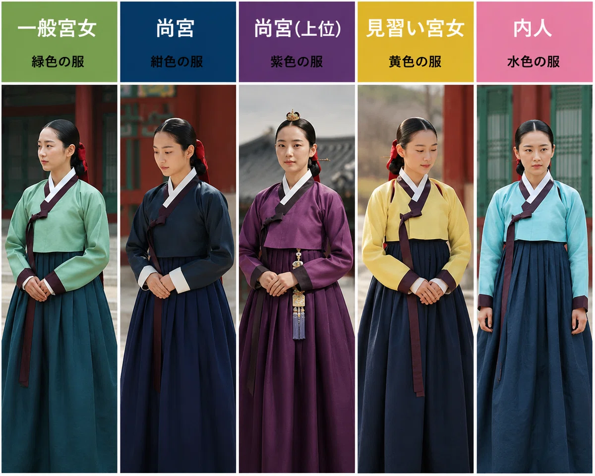 宮女は身分で服の色が違った 韓国時代劇の衣装に隠された意味 いくら